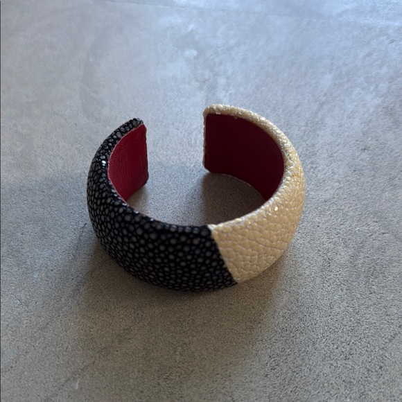 DANNIJO | Jewelry | Dannijo Black And Cream Cuff Bracelet | Poshmark